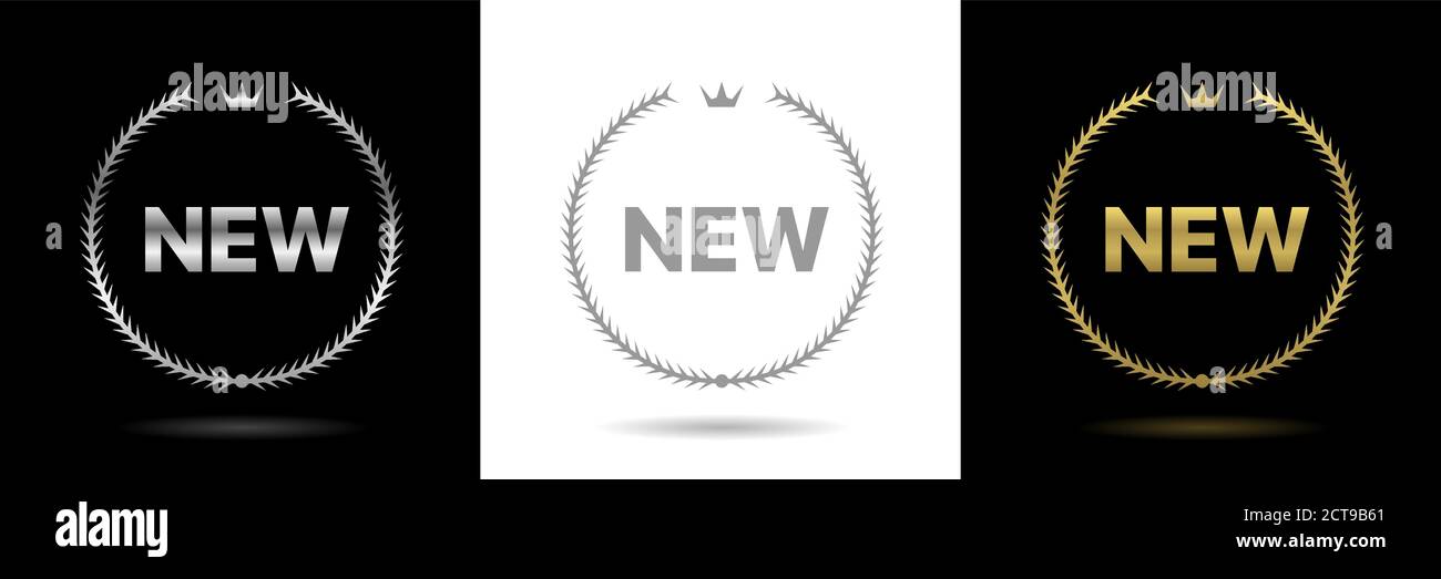Neue Symbole für Lorbeerkranz Stock-Vektorgrafik - Alamy Neue Symbole für Lorbeerkranz Stock-Vektorgrafik - Alamy