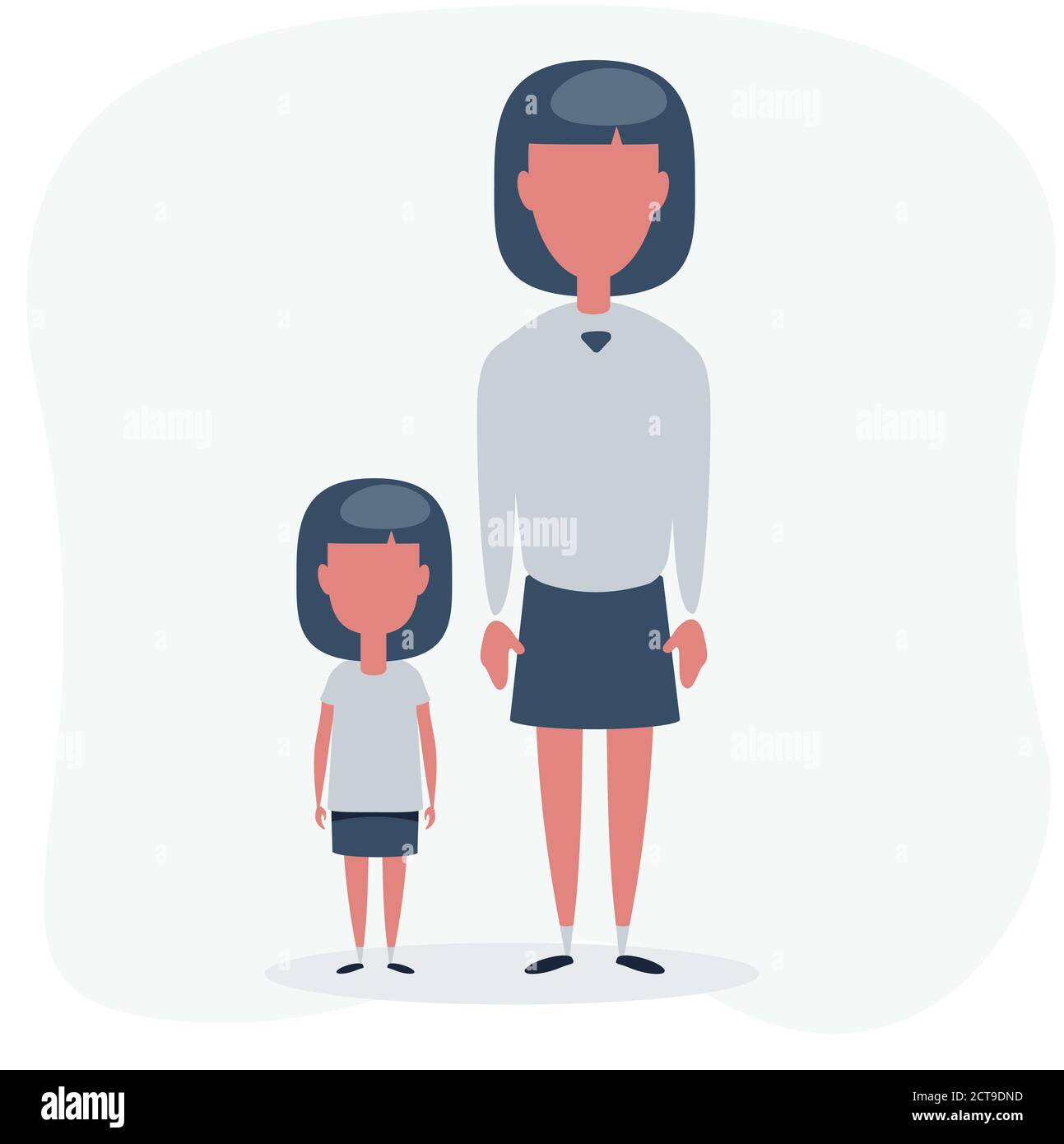 Cartoon mother female woman image Stock-Vektorgrafiken kaufen - Alamy