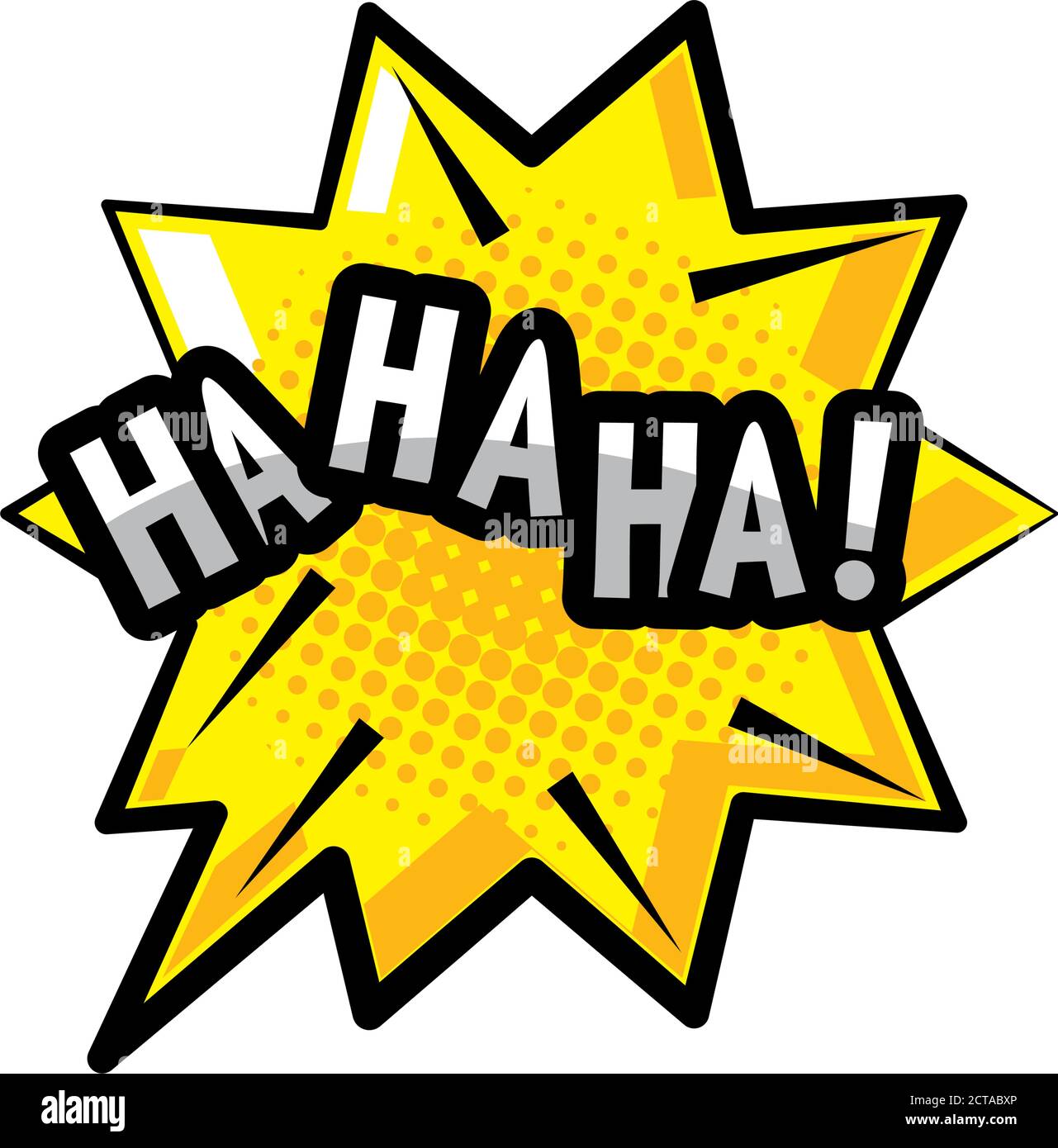 Pop Art ha ha ha Explosion Blase detaillierte Stil Symbol Design von ...