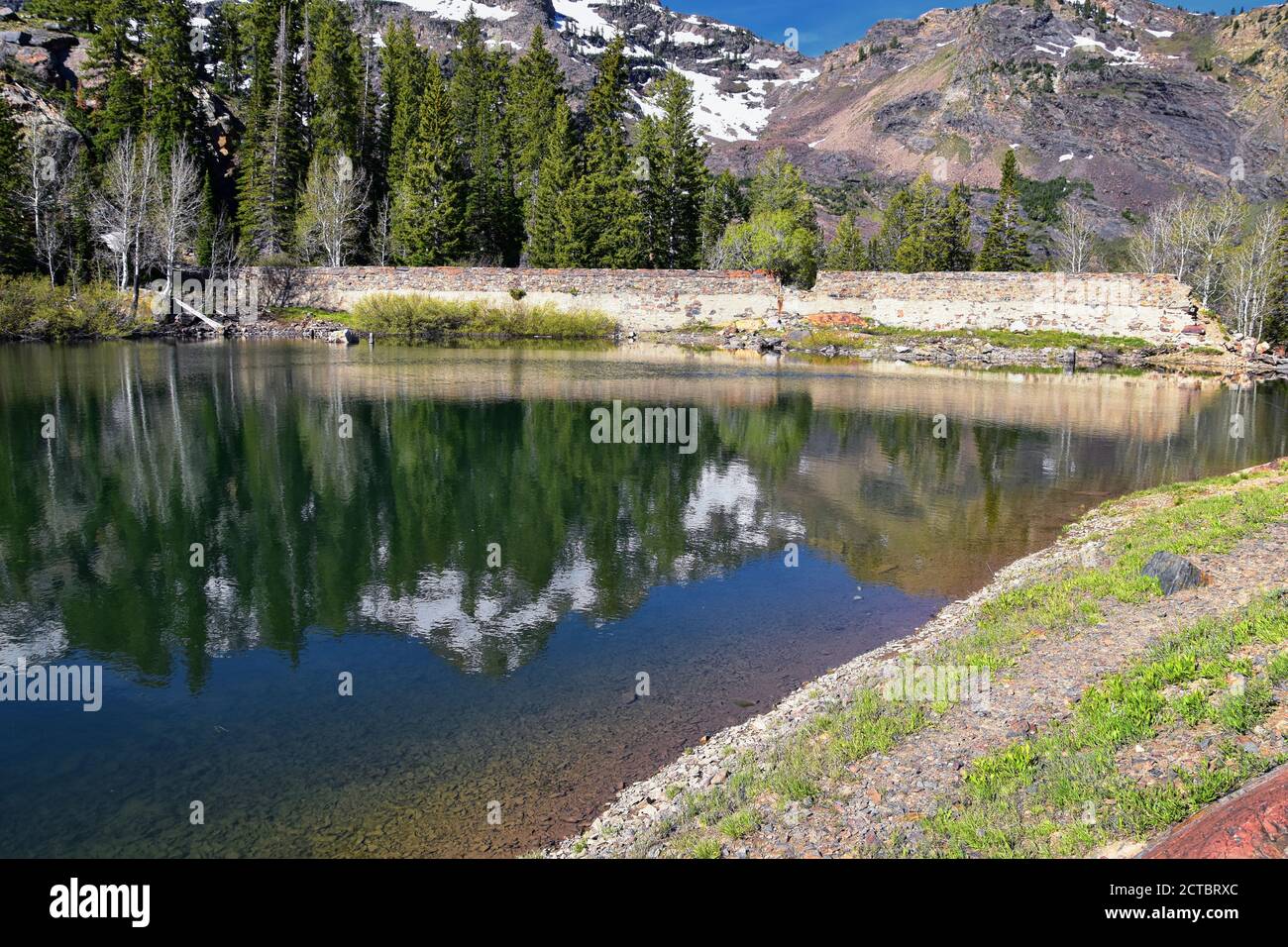 See Blanche Panoramablick vom Wanderweg. Wasatch Front Rocky Mountains ...
