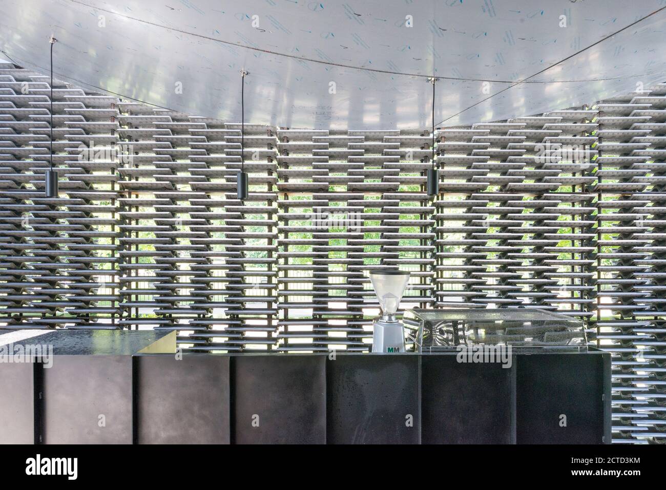 Bau des Serpentine Pavilion 2018 durch die mexikanische Architektin ...