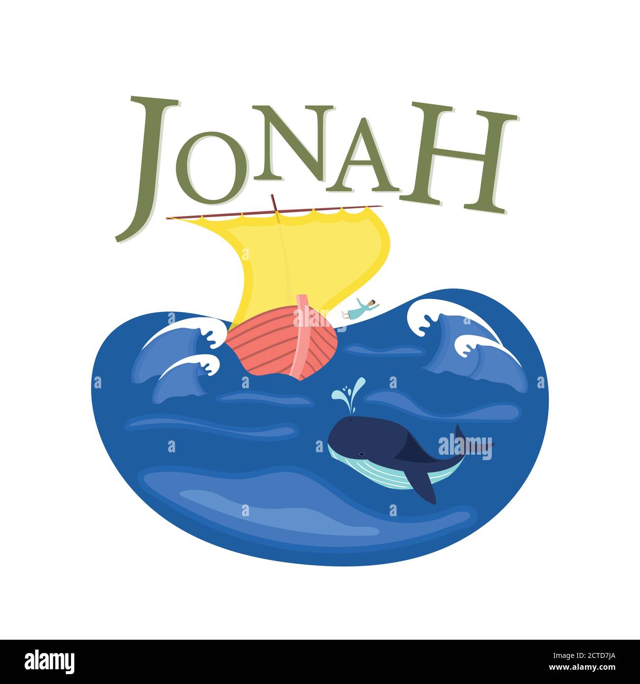 Jonah and the whale Stock-Vektorgrafiken kaufen - Alamy