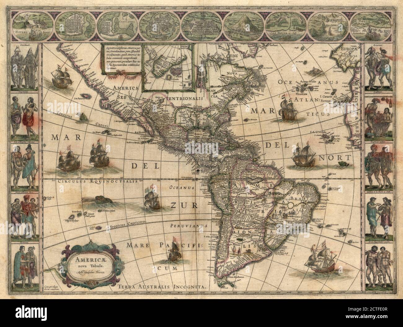 Americae nova tabula -Fotos und -Bildmaterial in hoher Auflösung – Alamy