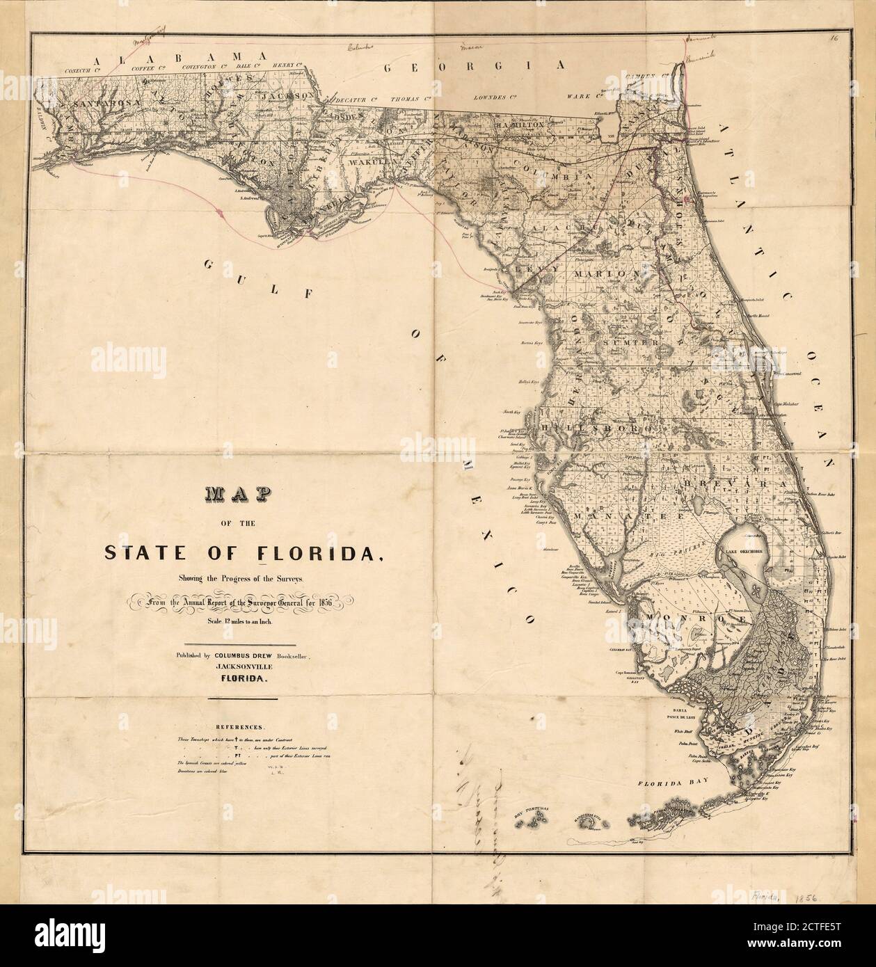 1856 karte -Fotos und -Bildmaterial in hoher Auflösung – Alamy
