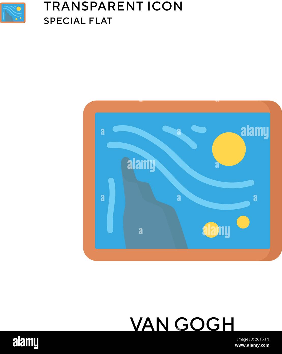 The starry night vincent van gogh Stock-Vektorgrafiken kaufen - Alamy