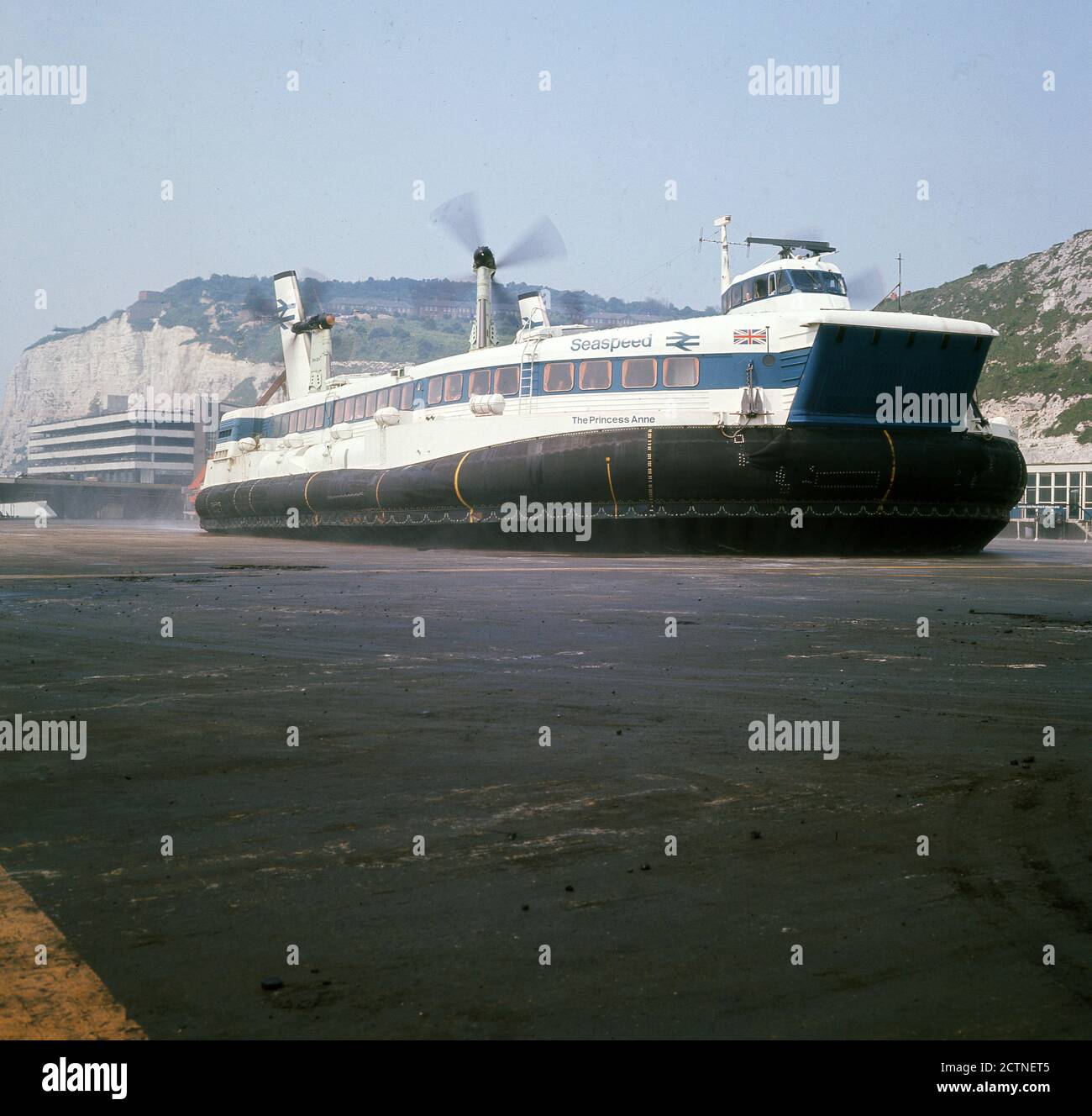 1969, historisch, The Princess Anne Hovercraft, Dover, Kent, England ...