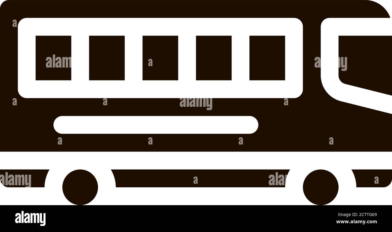 Öffentliche Verkehrsmittel Inter-city Bus Vektor Zeichen Symbol Stock ...