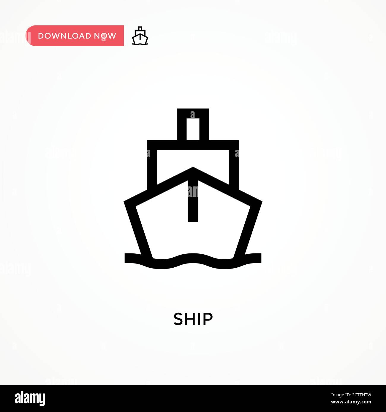 Schiffs-Vektor-Symbol. . Moderne, einfache flache Vektor-Illustration ...