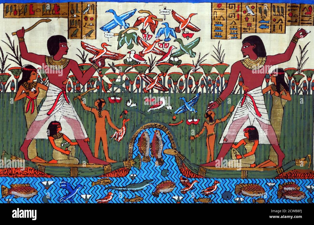 Papyrus depicting ancient egypt -Fotos und -Bildmaterial in hoher ...