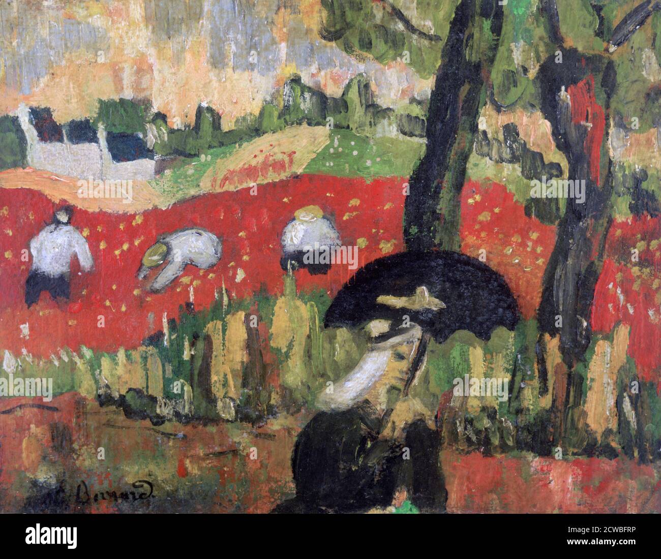 Das Rote Feld, Pont Aven', c1887. Künstler: Emile Bernard. Emile ...