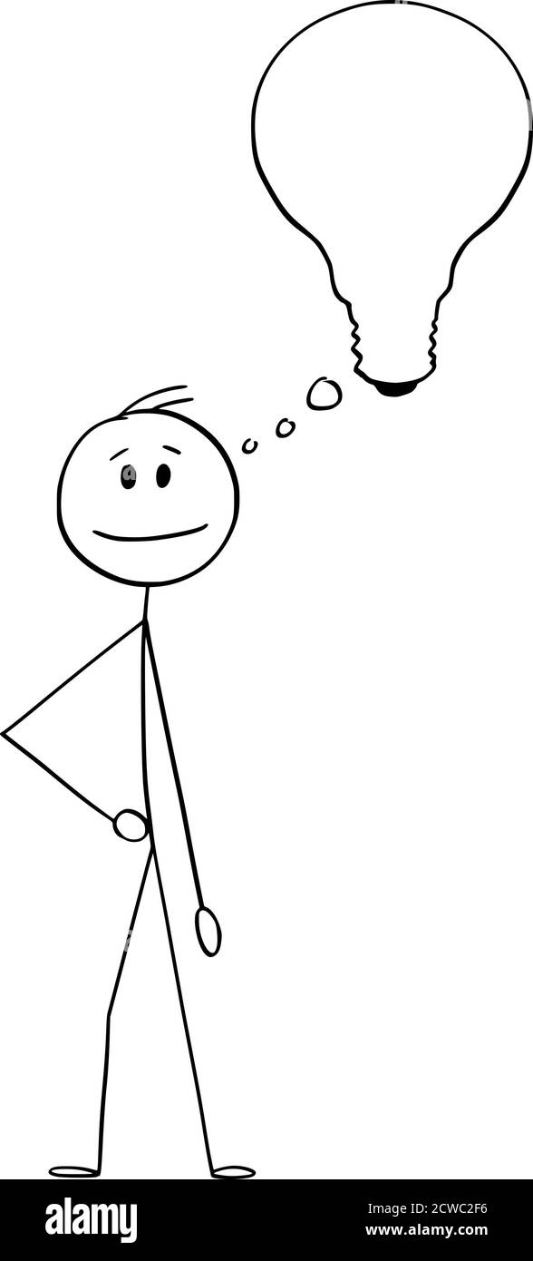 Vector Cartoon Stick Figur Zeichnung konzeptionelle Illustration des ...