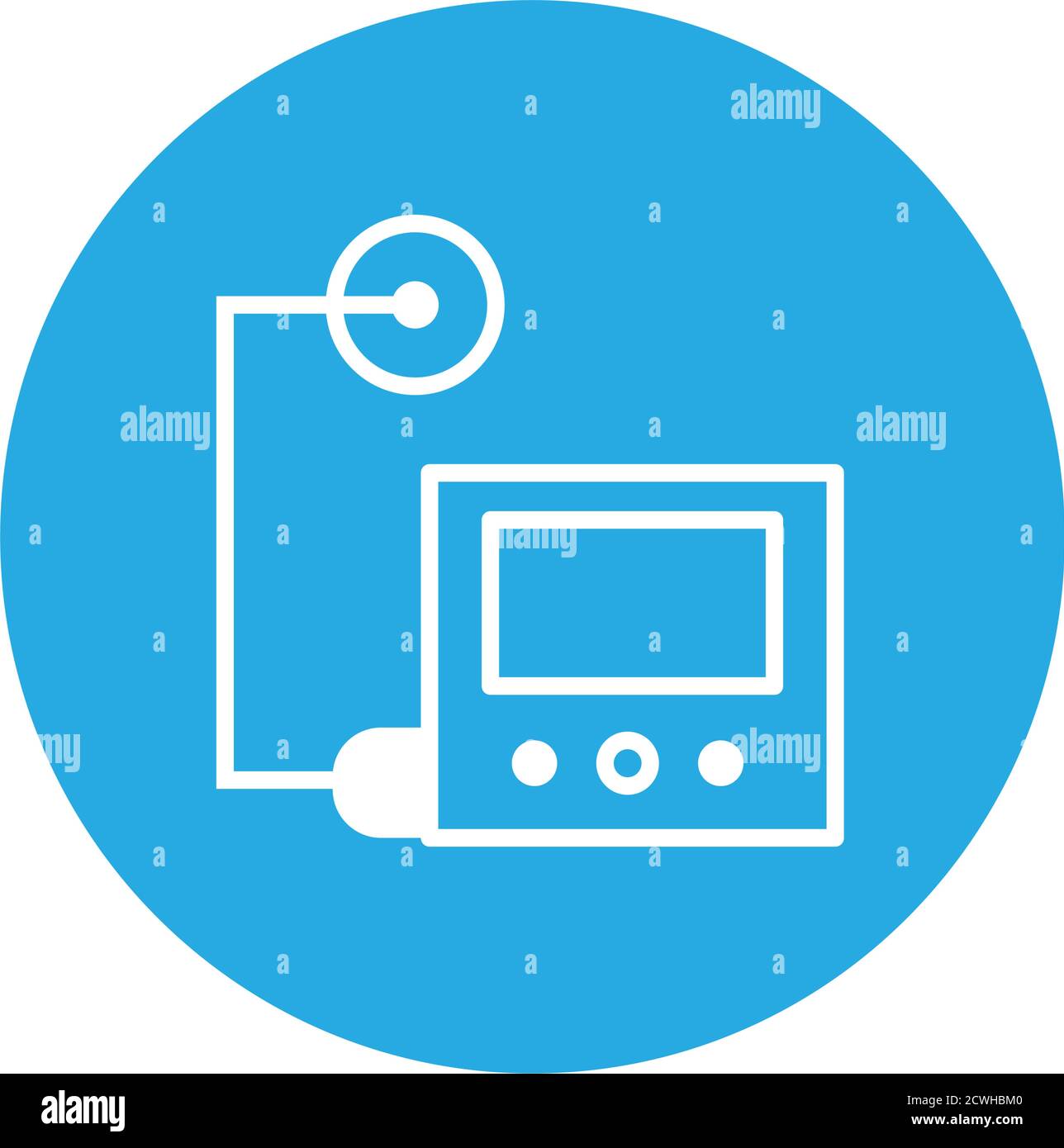 Insulinpumpe. Symbol für Diabetes-Linie, Glukoseüberwachung Lebensdauer ...