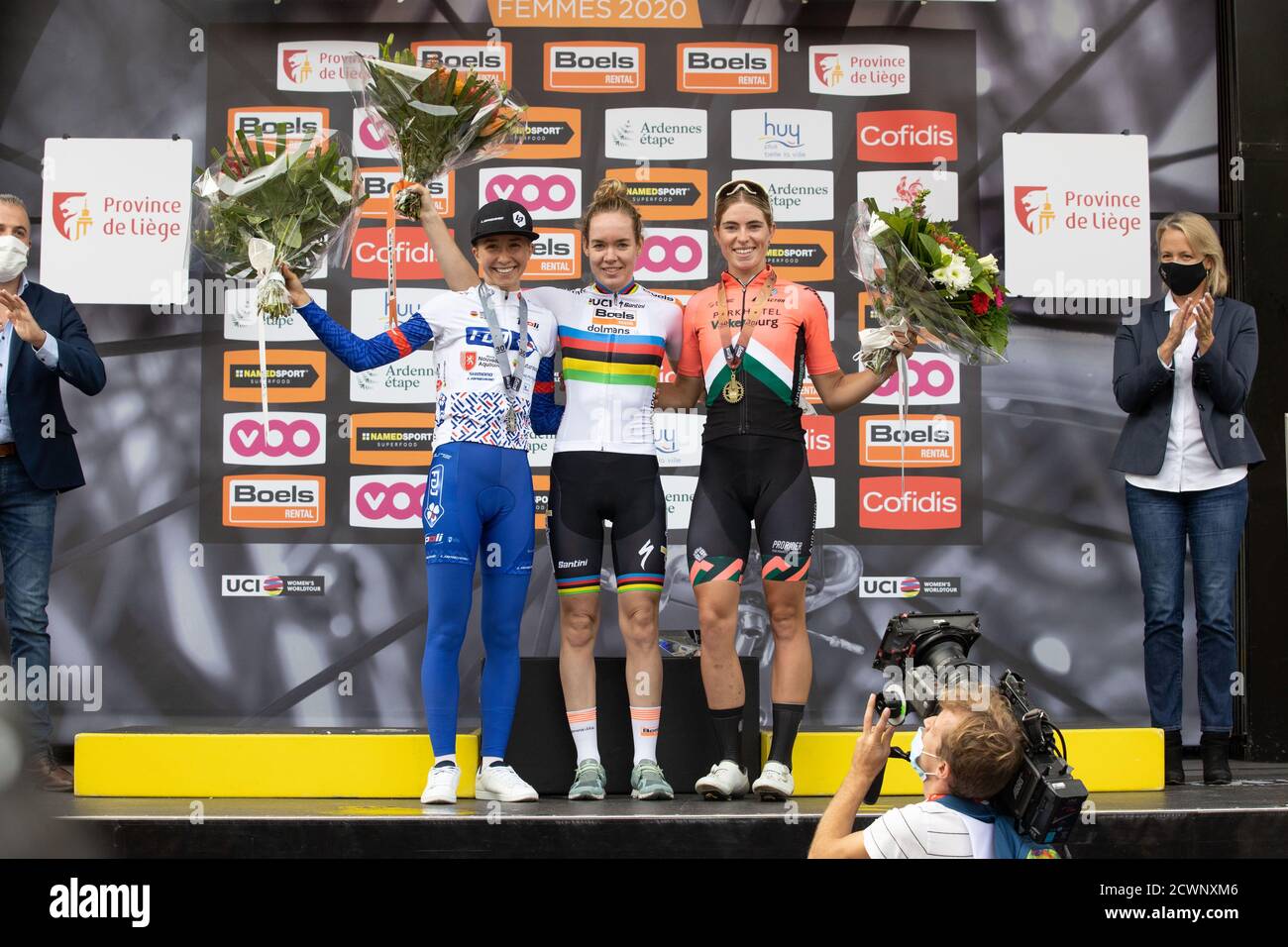 Huy, Belgien. September 2020. HUY, 30-09-2020, cycling, Flche Wallonne ...