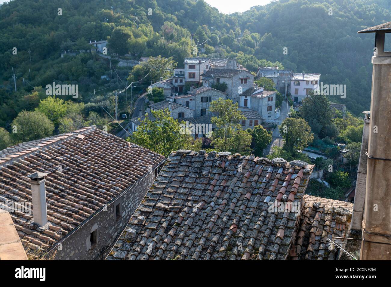 miranda,italien oktober 01 2020:Architektur von Gassen, Plätzen und ...