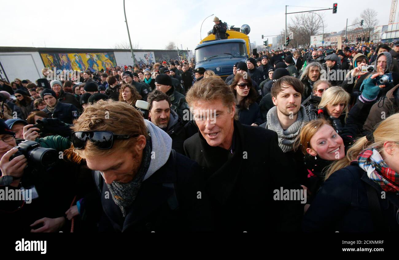 David Hasselhoff Berlin Wall Stockfotos und -bilder Kaufen - Alamy