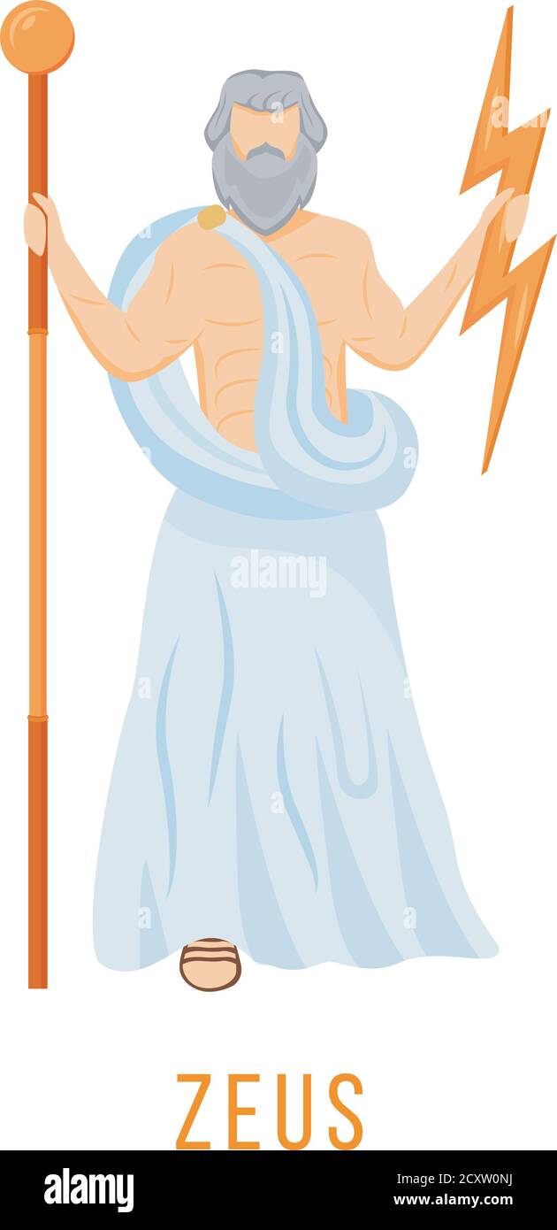 Cartoon illustration greek god zeus Stock-Vektorgrafiken kaufen - Alamy