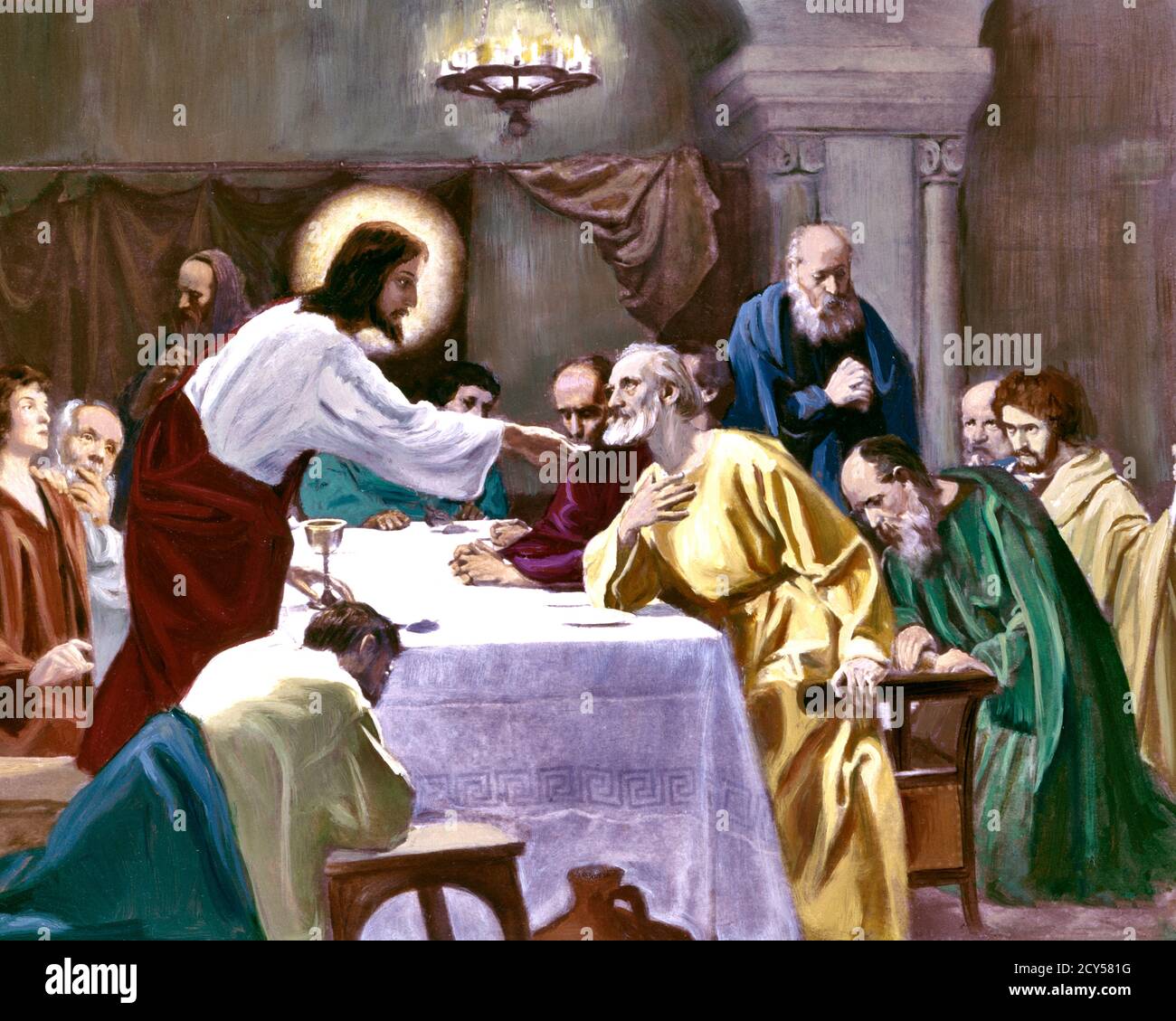 Jesus Christ Last Supper Jerusalem Stockfotos und -bilder Kaufen - Alamy