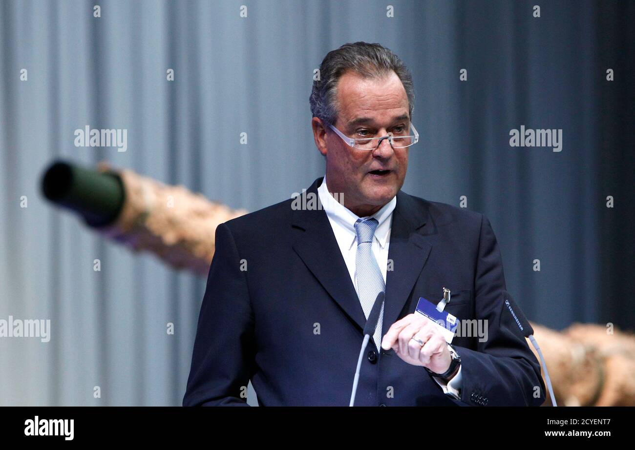 Frank Haun, CEO der Verteidigung-Industrie-Unternehmen Krauss-Maffei ...