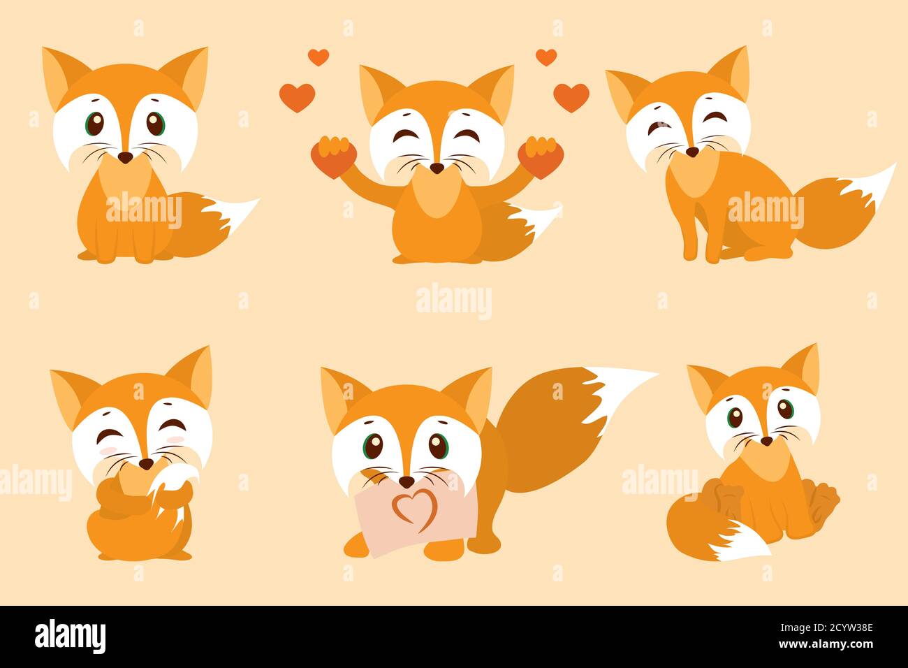 Cartoon Fuchs Stockfotos und -bilder Kaufen - Alamy