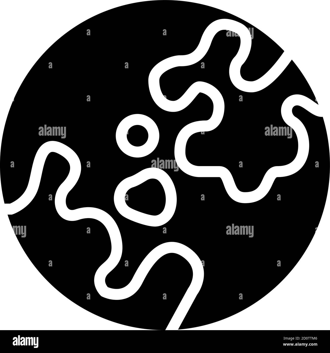 vitiligo Hautkrankheit Glyphe Symbol Vektor Illustration Stock ...