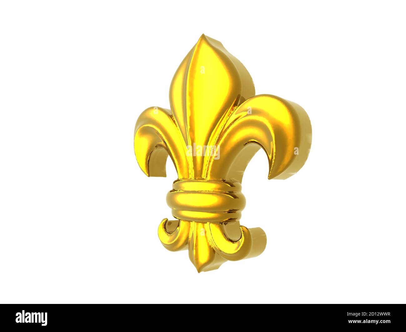 goldene französische Lilie als Symbol Stockfotografie - Alamy