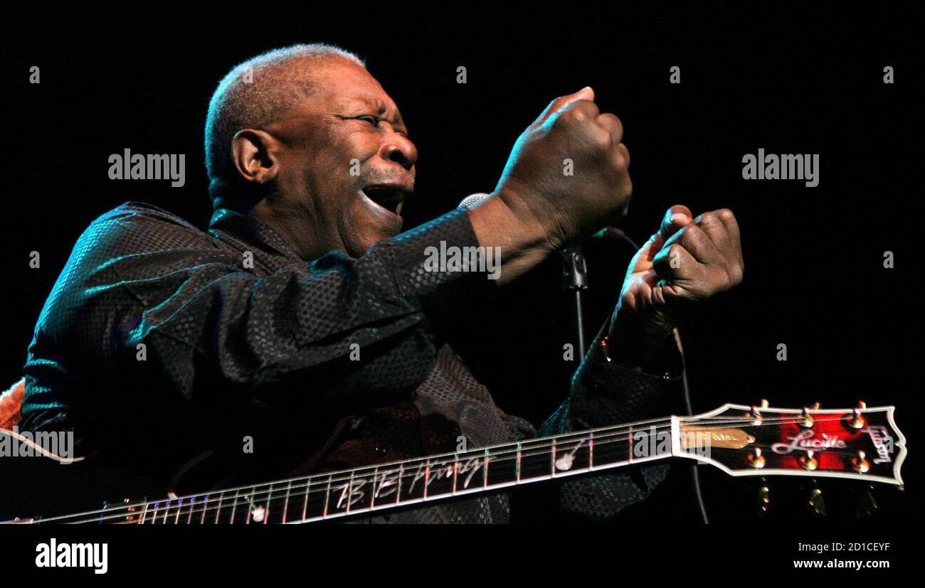 Jazz-Sängerin BB King führt, wie er seinen 80. Geburtstag in den ...