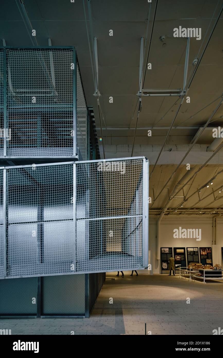 Die Galerie Boxen wurde im ArkDes Museum in Stockholm, Schweden ...