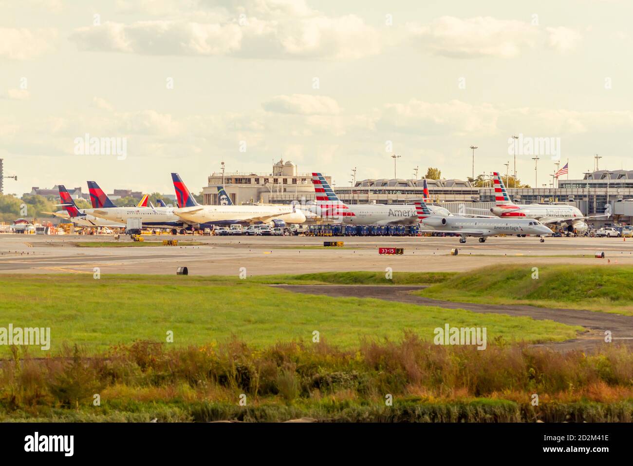 Washington DC, USA 10/02/2020: Bild von Flugzeugen verschiedener ...