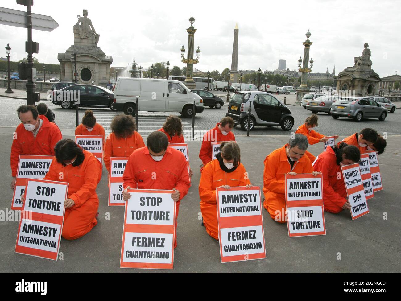 Amnesty International Protest Guantanamo Stockfotos und -bilder Kaufen ...