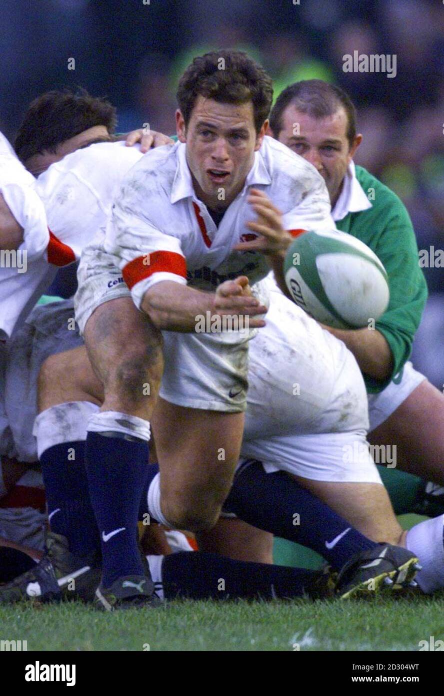 Die Engländerin Kyran Bracken räumt bei ihrem Spiel der Five Nations ...