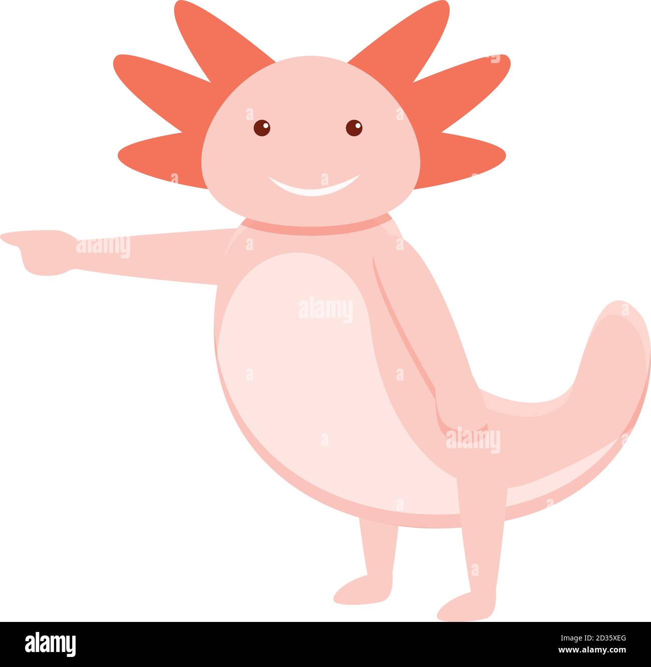 Axolotl Tier-Symbol. Cartoon von axolotl Tier Vektor-Symbol für Web ...