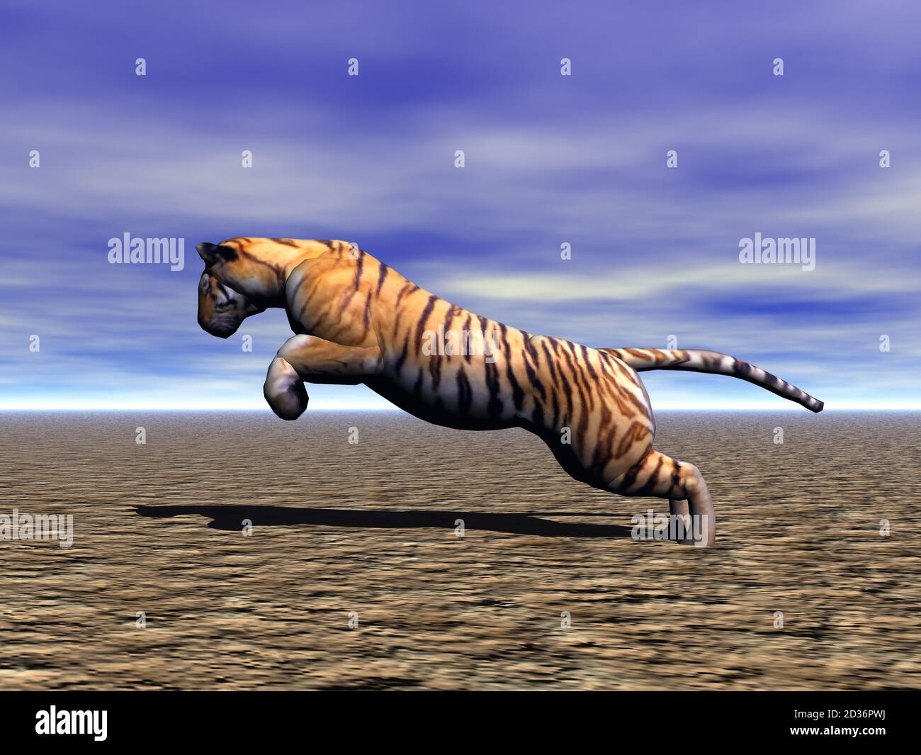 Tiger jumping -Fotos und -Bildmaterial in hoher Auflösung – Alamy