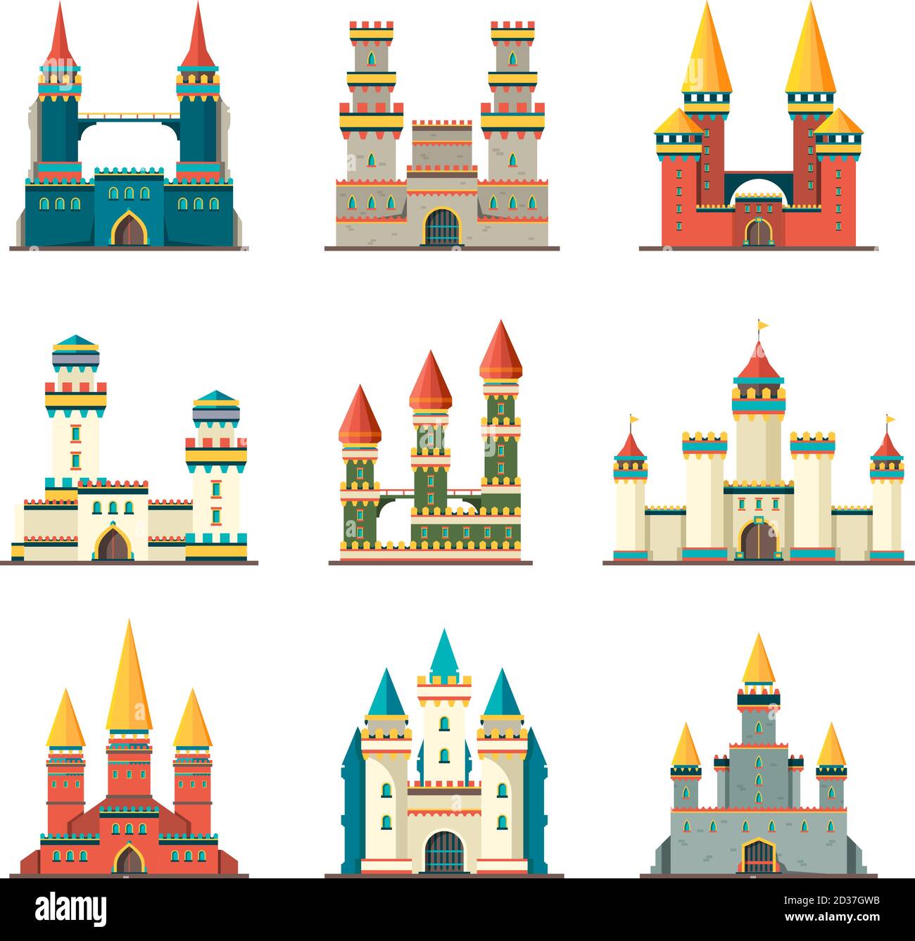 Mittelalterliche bauten Stock-Vektorgrafiken kaufen - Alamy
