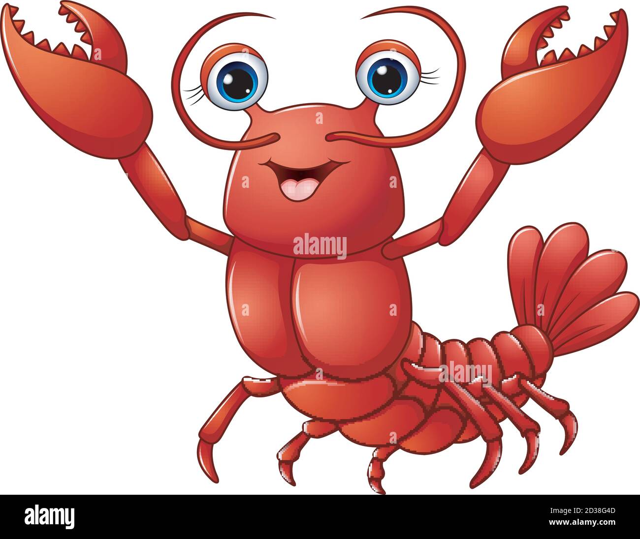 Vektor-Illustration von Cute Hummer Cartoon Stock-Vektorgrafik - Alamy
