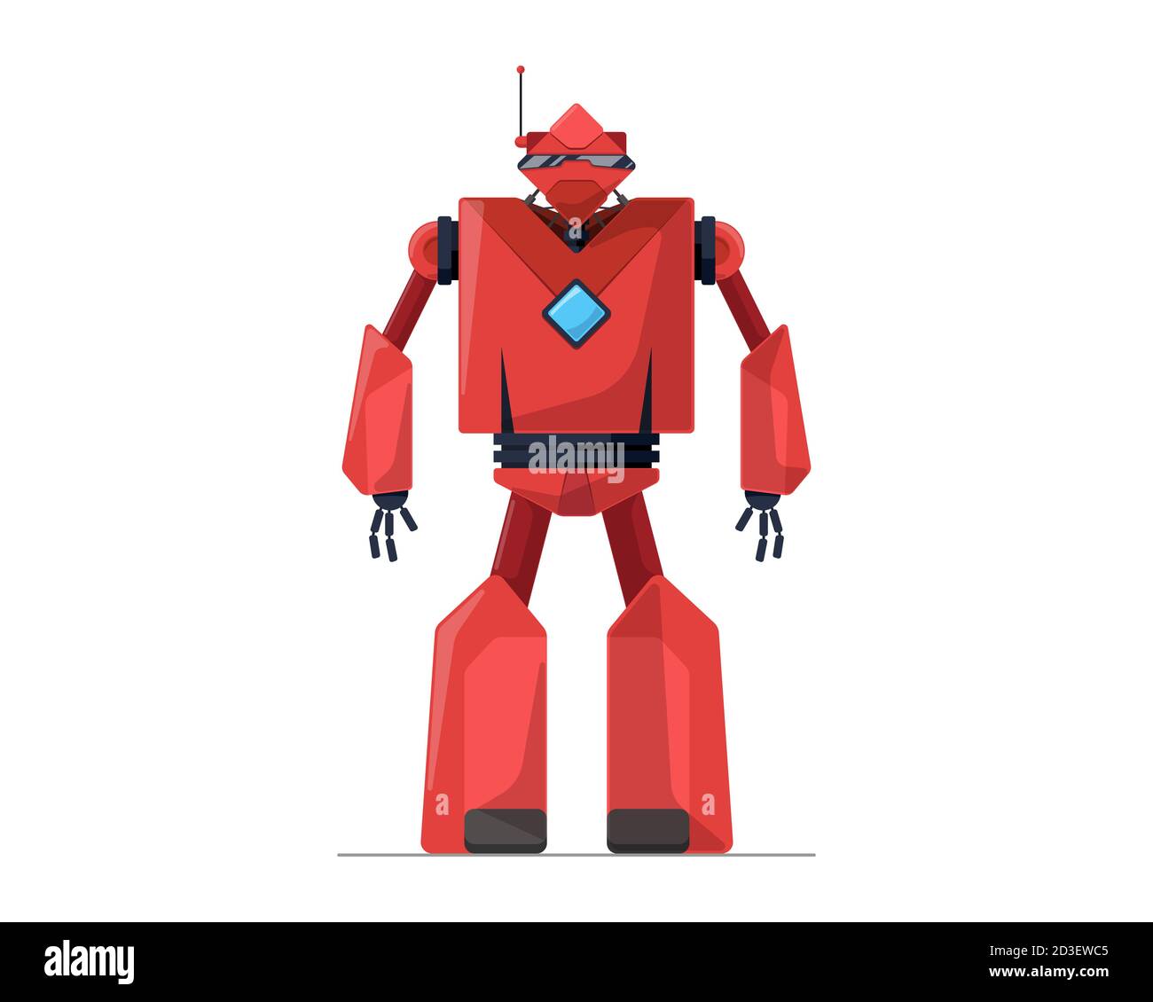 Cartoon robot droid illustration Stock-Vektorgrafiken kaufen - Alamy