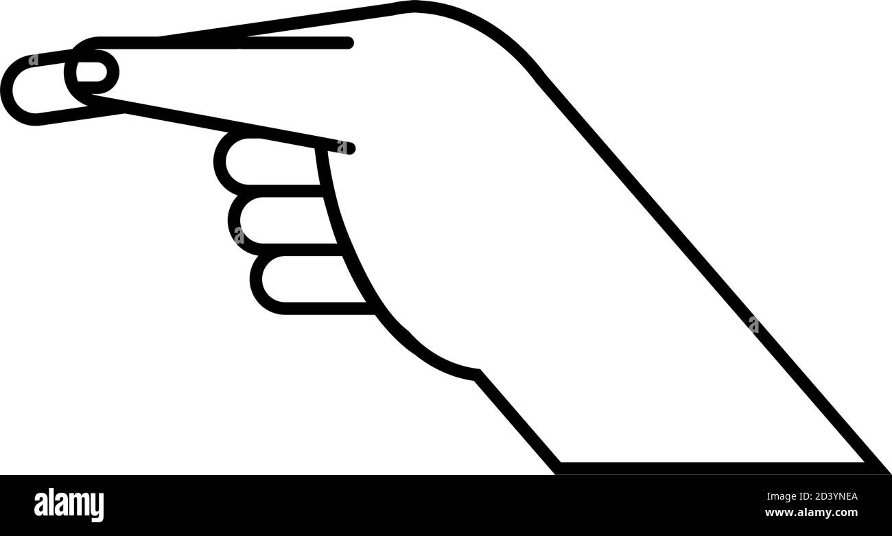 Hand Zeichen Sprache g Linie Stil Symbol Design der Menschen Hilfe und ...