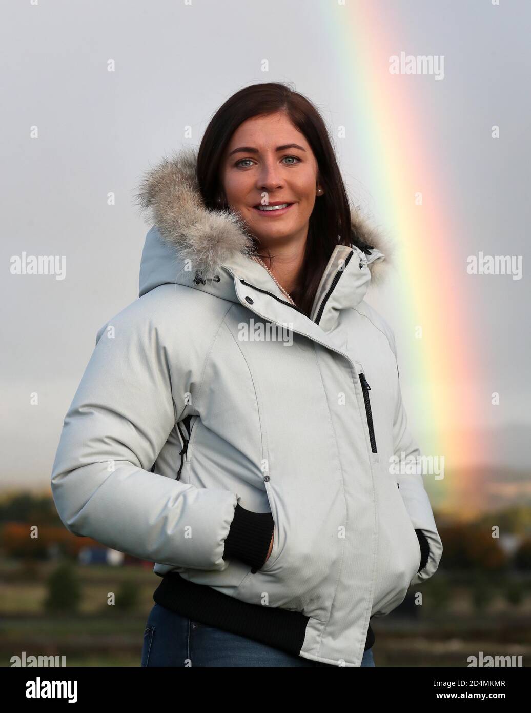 Eve Muirhead, die einen MBE für Verdienste um Curling in der Queen's ...