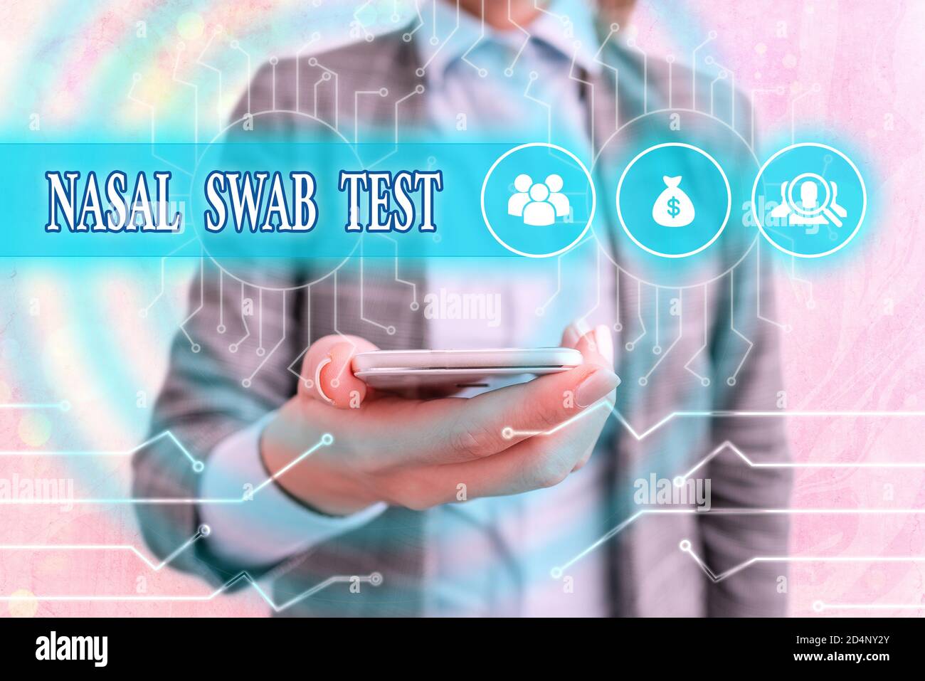 Konzeptionelle Handschrift mit Nasal Swab Test. Konzept Bedeutung ... Konzeptionelle Handschrift mit Nasal Swab Test. Konzept Bedeutung ...
