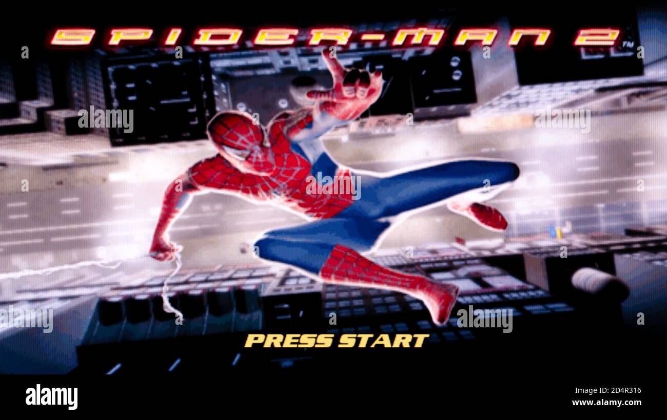 Spider man 2 Sony PlayStation 2 PS2 redaktionelle Verwendung Nur Stockfotografie Alamy