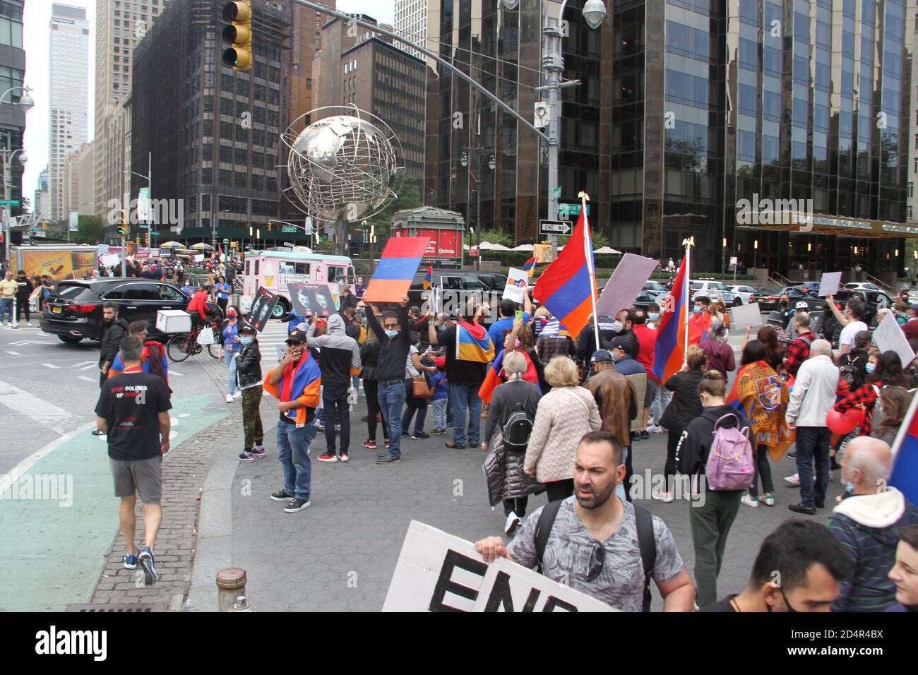 New York, USA. Oktober 2020. (NEU) friedlicher Protest für den Frieden ...