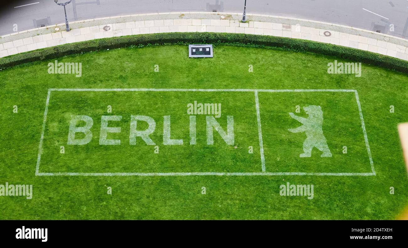 Berlin, Deutschland. Oktober 2020. Das neue Berliner Logo ist auf der ...