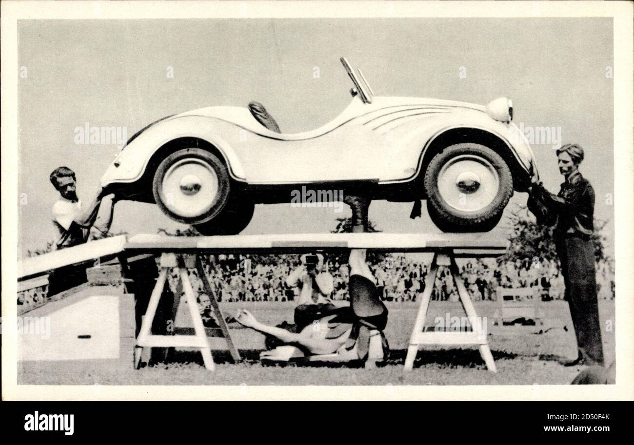 Milo Barus, Ex Stärkster Mann der Welt, Fahrzeug mit den Beinen ...