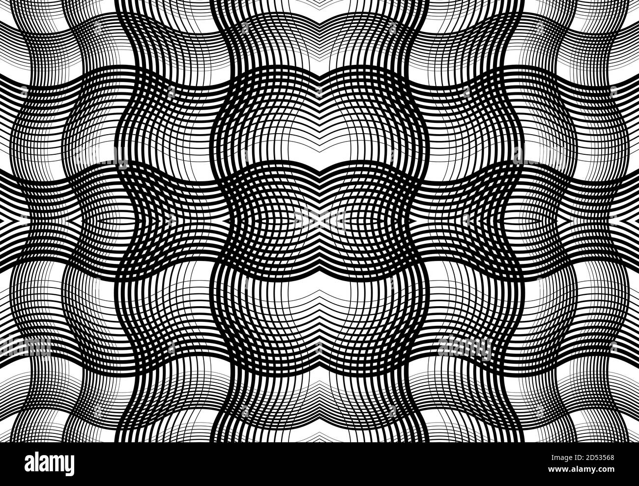 Wiederholbare und kachelbare Gitter, Netz aus Zick-Zack, Kreuz-und ...