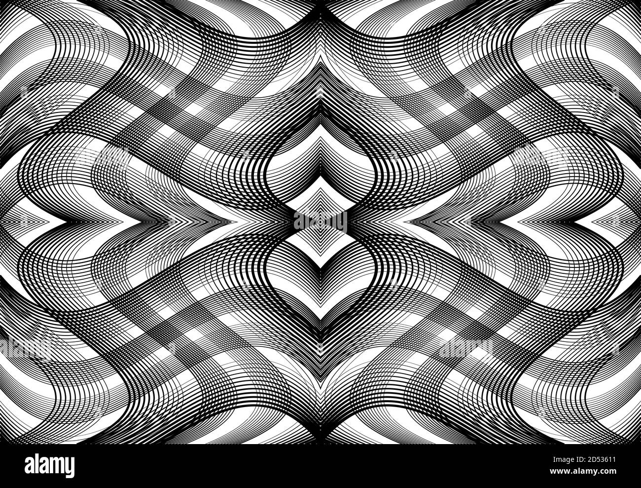 Wiederholbare und kachelbare Gitter, Netz aus Zick-Zack, Kreuz-und ...