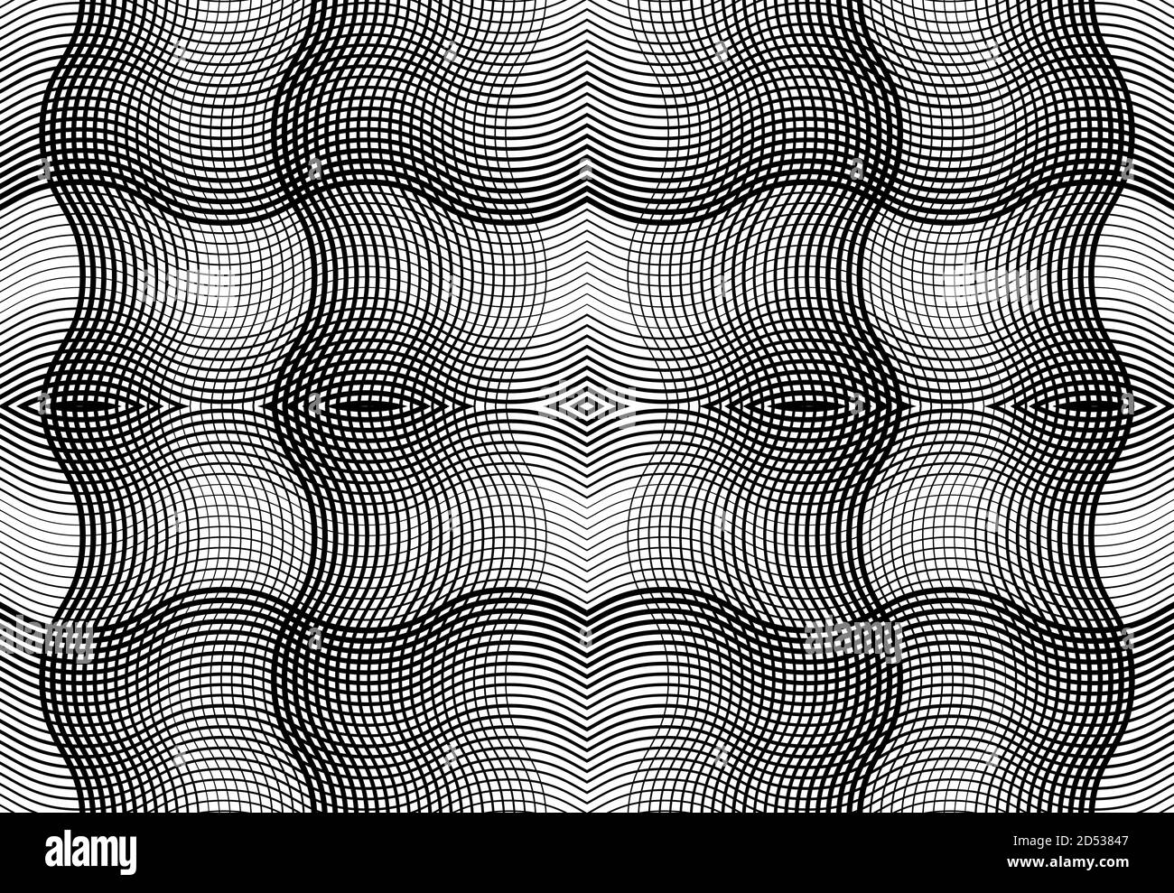 Wiederholbare und kachelbare Gitter, Netz aus Zick-Zack, Kreuz-und ...