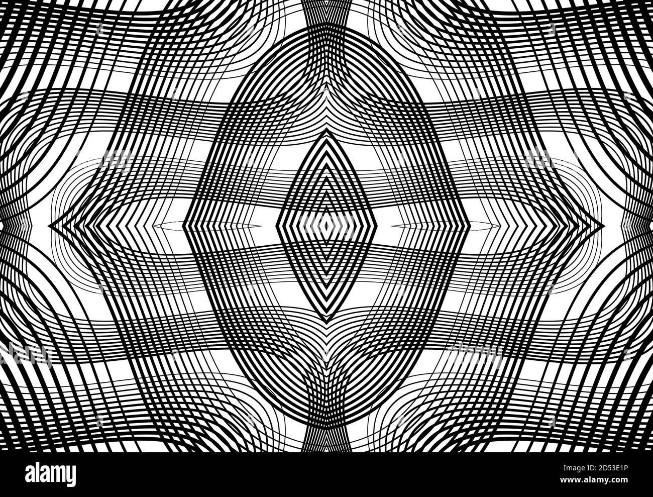 Wiederholbare und kachelbare Gitter, Netz aus Zick-Zack, Kreuz-und ...