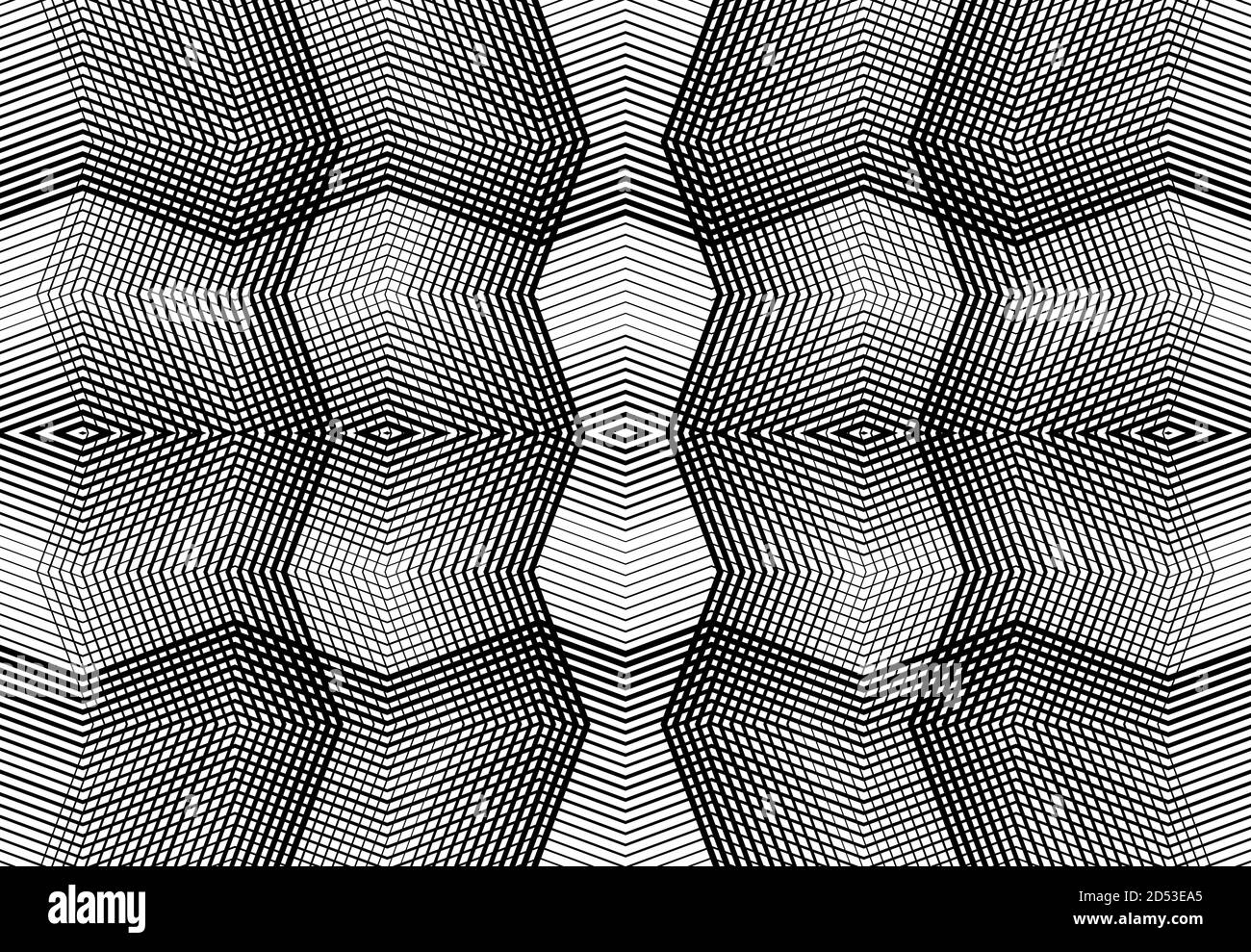 Wiederholbare und kachelbare Gitter, Netz aus Zick-Zack, Kreuz-und ...