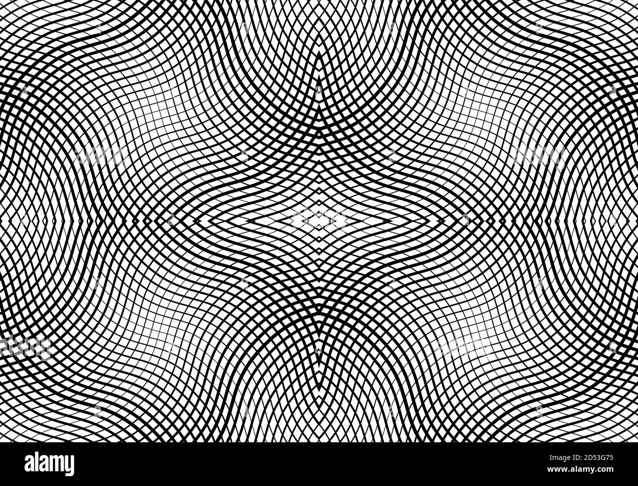 Wiederholbare und kachelbare Gitter, Netz aus Zick-Zack, Kreuz-und ...