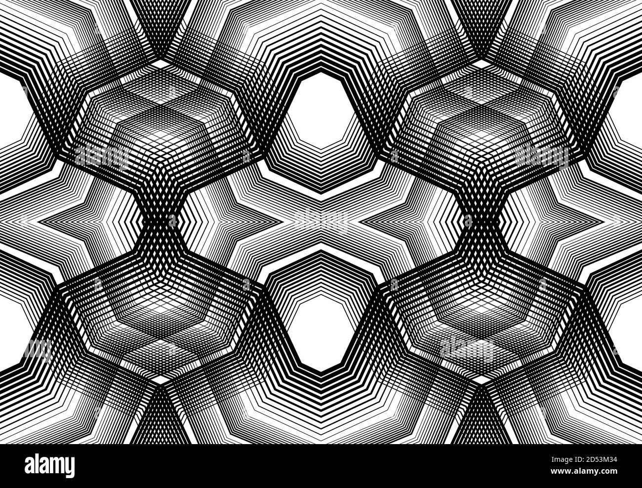 Wiederholbare und kachelbare Gitter, Netz aus Zick-Zack, Kreuz-und ...