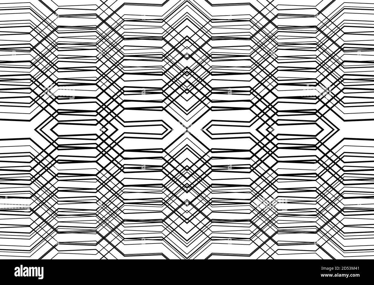 Wiederholbare und kachelbare Gitter, Netz aus Zick-Zack, Kreuz-und ...